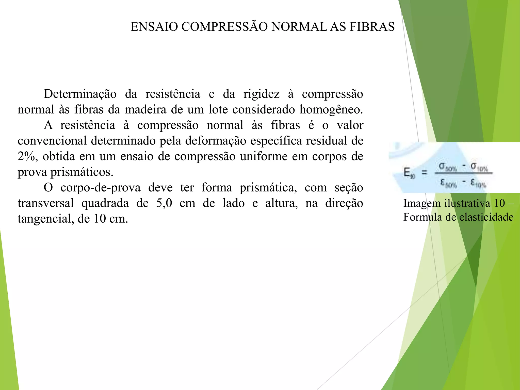 Ensaios da madeira e telhas fibrocimento - Curso de Engenharia Civil | PPTX