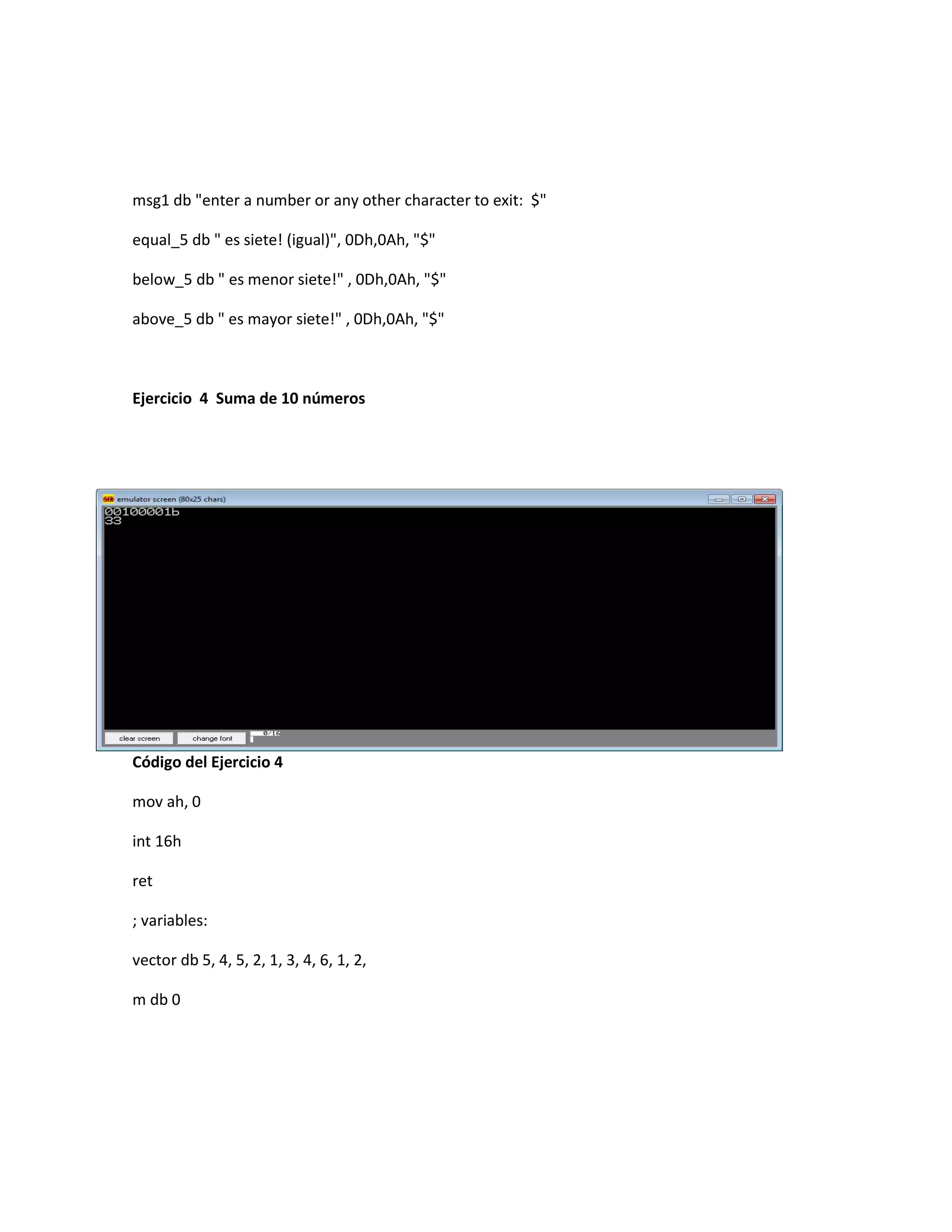 Ensamblador emu 8086 | PDF