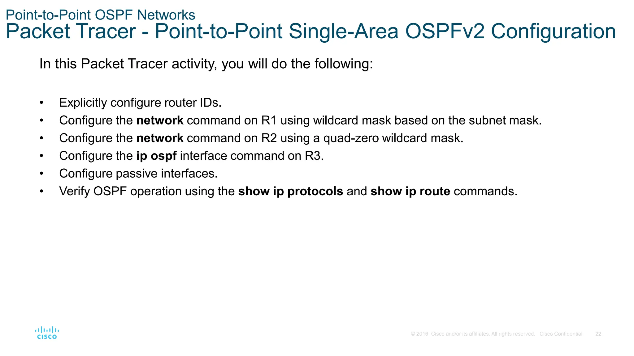 ENSA_Module_2 Packet Tracer - Single-Area OSPFv2 Configuration | PPTX