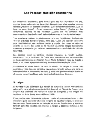 Ensayo: Las Posadas:tradicion decembrina | DOCX