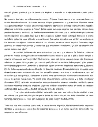 Ensayo. identidad latinoamericana | DOCX