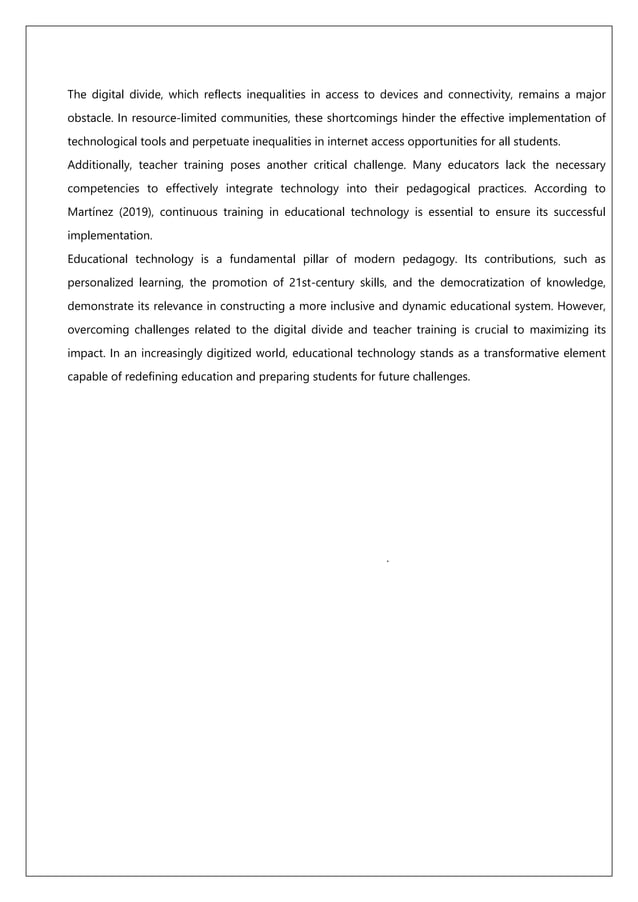 Educational Technology as a Pedagogical Field of Study | PDF