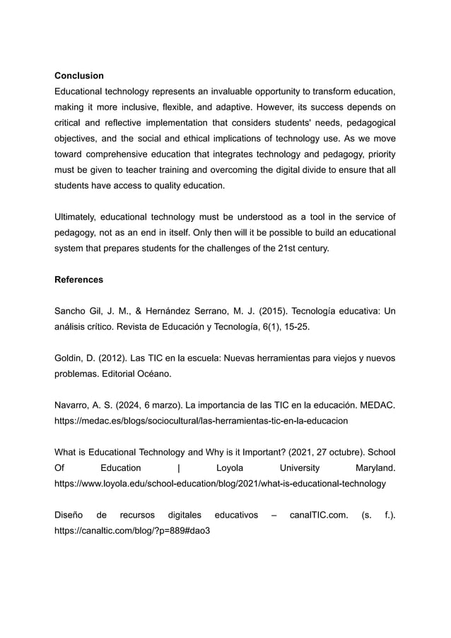 Educational Technology as a Pedagogical Field of Study: An Academic Reflection | PDF