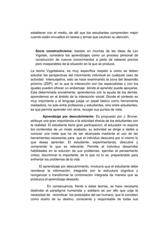Ensayo.teorías educativas. edelin bravo | DOC