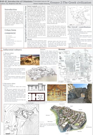 Ancient Greek Urban form essay | PDF