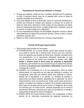 Ensayo argumentativo | PDF
