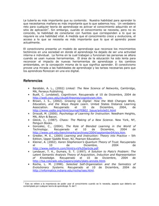 Ensayo conectivismo | PDF