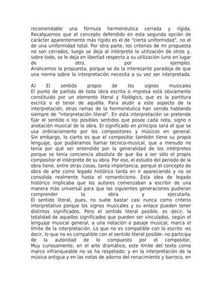 Ensayo criterios de interpretacion musical | PDF