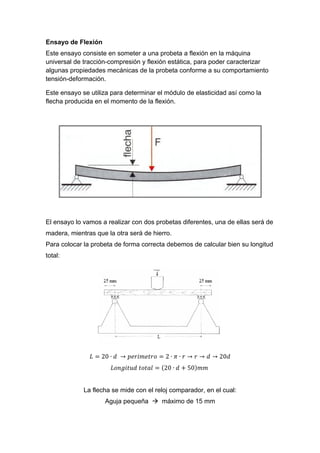 Ensayo de flexión estática | PDF