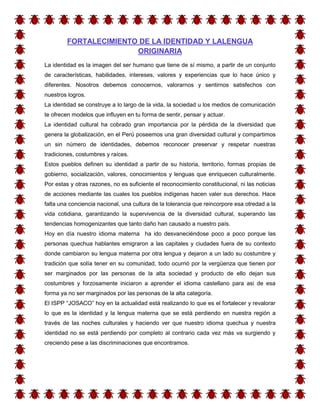 Ensayo de identidad | PDF