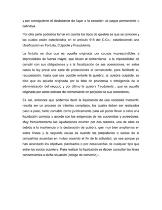 Ensayo de la Quiebra | DOC