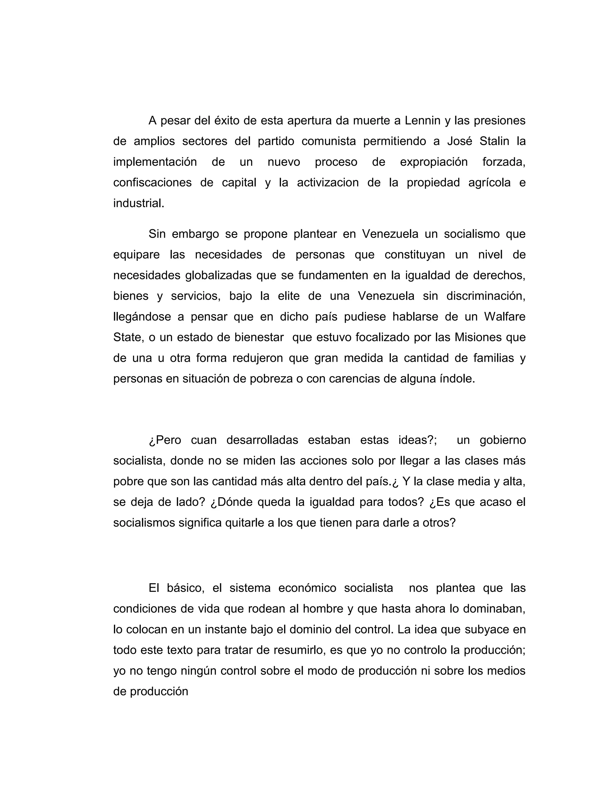 Ventajas Y Desventajas Del Capitalismo Y Socialismo Pdf