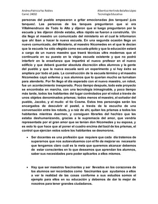 Ensayo el maestro y el robot | DOCX