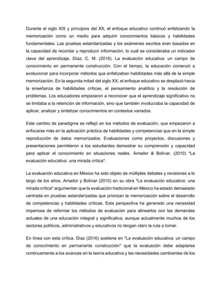 ENSAYO EVALUACION EDUCATIVA EN MEXICO POR IRENE JESSY OSORIO PACHECO A ...