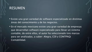 Software Contable, los paquetes más usados en México | PPTX
