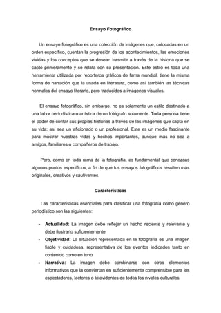 Ensayo fotográfico | DOC