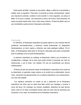 Fisioterapia Respiratoria | DOCX