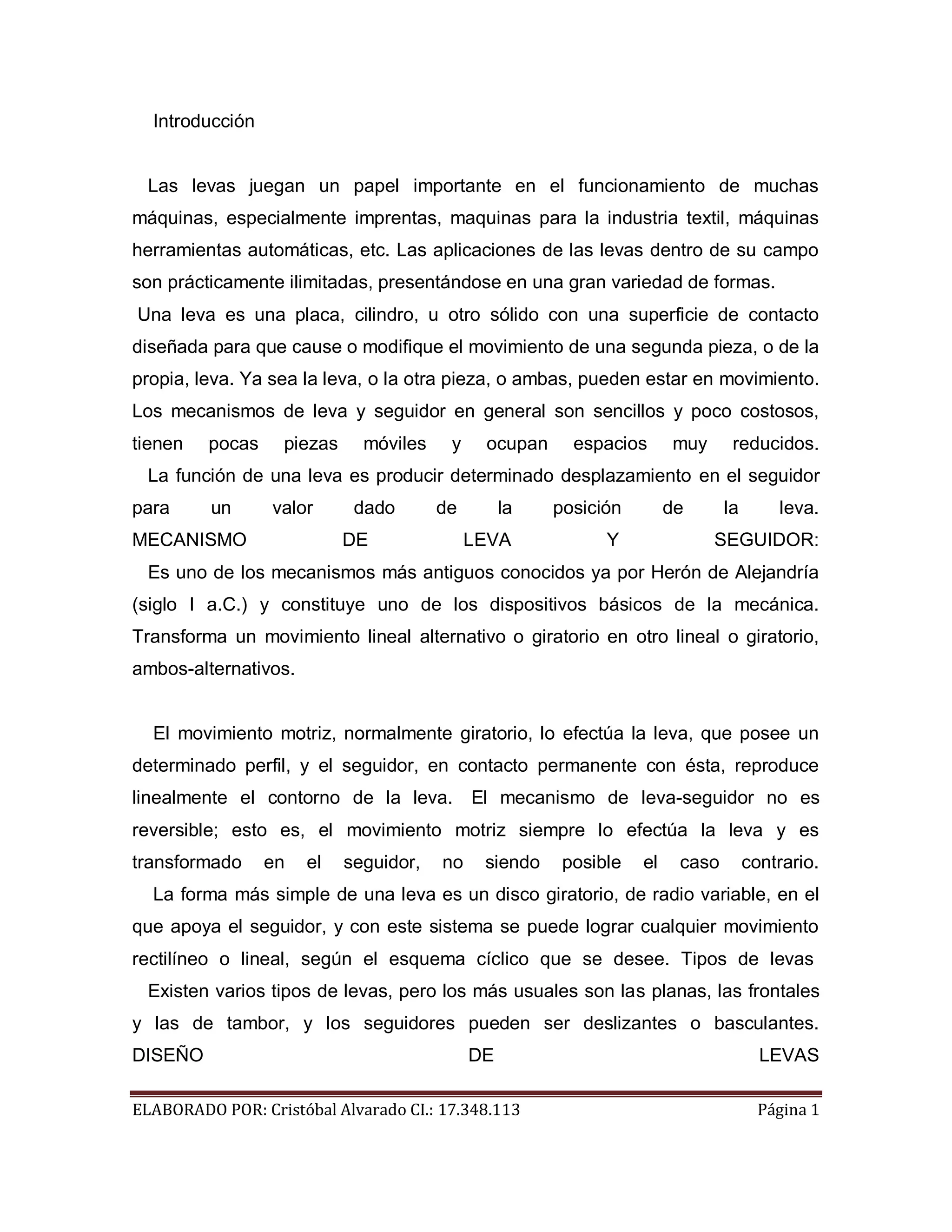 Ensayo levas cristobal 17348113 | PDF