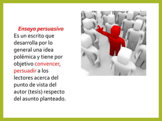 Ensayo persuasivo | PPTX