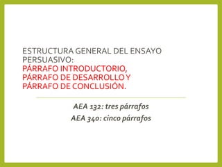 Ensayo persuasivo | PPTX