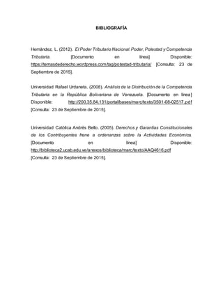 Ensayo sobre la Potestad Tributaria. María Fabiana Quiles | DOCX