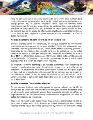 Ensayo realidad aumentada by luz marina franco | PDF