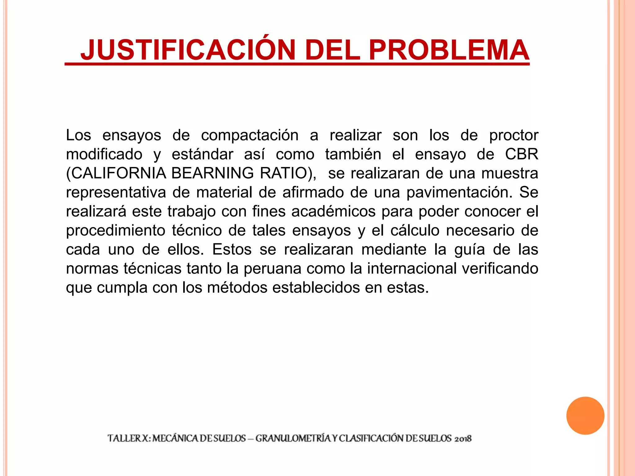 Ensayos de proctor estándar y modificado - cbr | PPTX