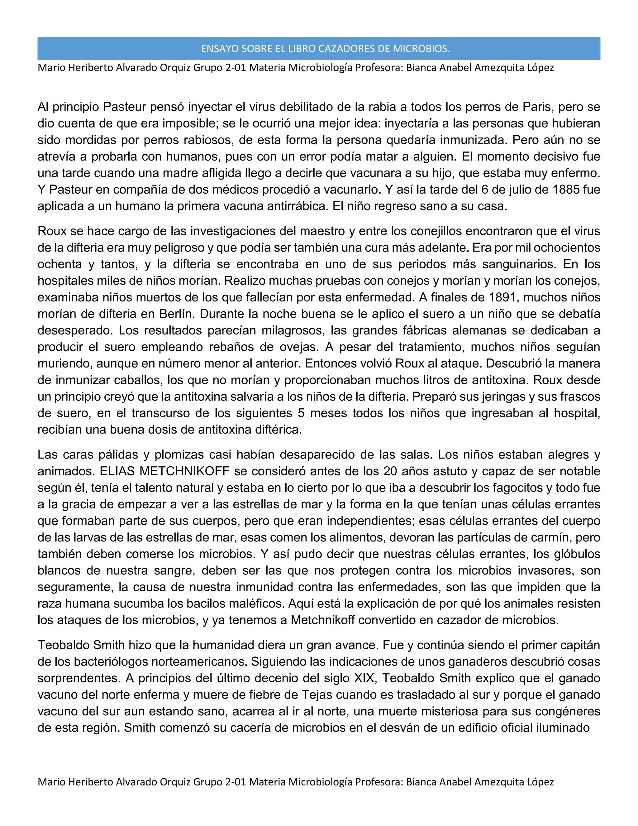 Ensayo sobre el Libro Cazadores de Microbios.docx