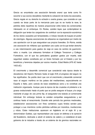Ensayo teoria general de los seguros | DOCX