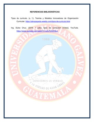 ENSAYO TIPOS DE CURRICULO GABRIELA CALIX | PDF