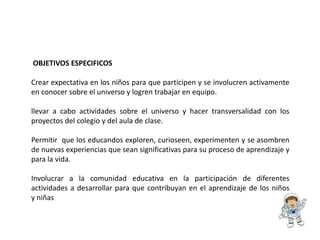 Enseñando el universo | PPTX