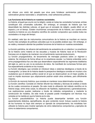 Enseñanza de la historia en la educación básica | DOCX
