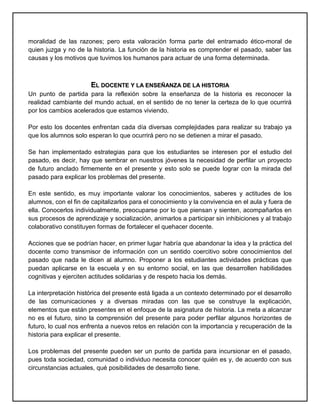 Enseñanza de la historia | DOCX