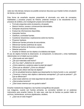 Enseñanza de la historia | DOCX