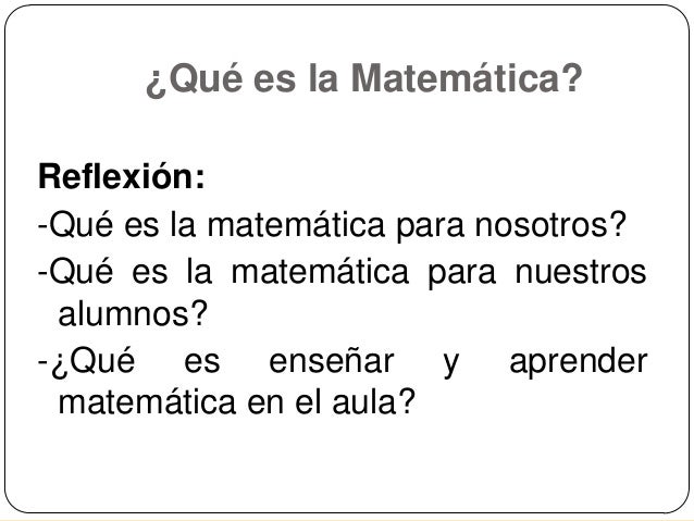 Qu Es Matemticas Su Definicin Y Significado 2019