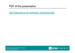 Genome resources at EMBL-EBI: Ensembl and Ensembl Genomes | PDF