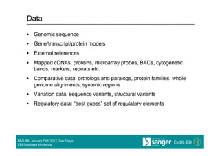Genome resources at EMBL-EBI: Ensembl and Ensembl Genomes | PDF