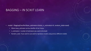 Ensemble learning Techniques | PPTX