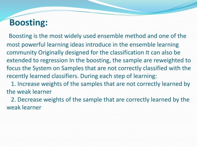 Ensemble learning | PPTX | Technology & Computing