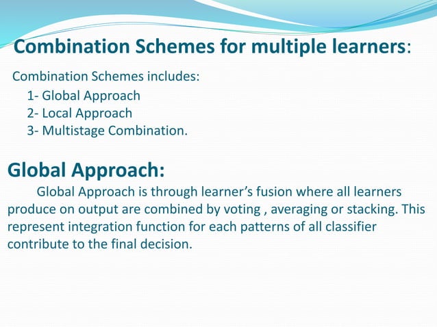 Ensemble learning | PPTX | Technology & Computing