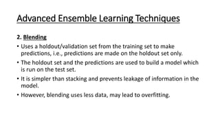 Ensemble Learning.pptx | Artificial Intelligence | Technology & Computing