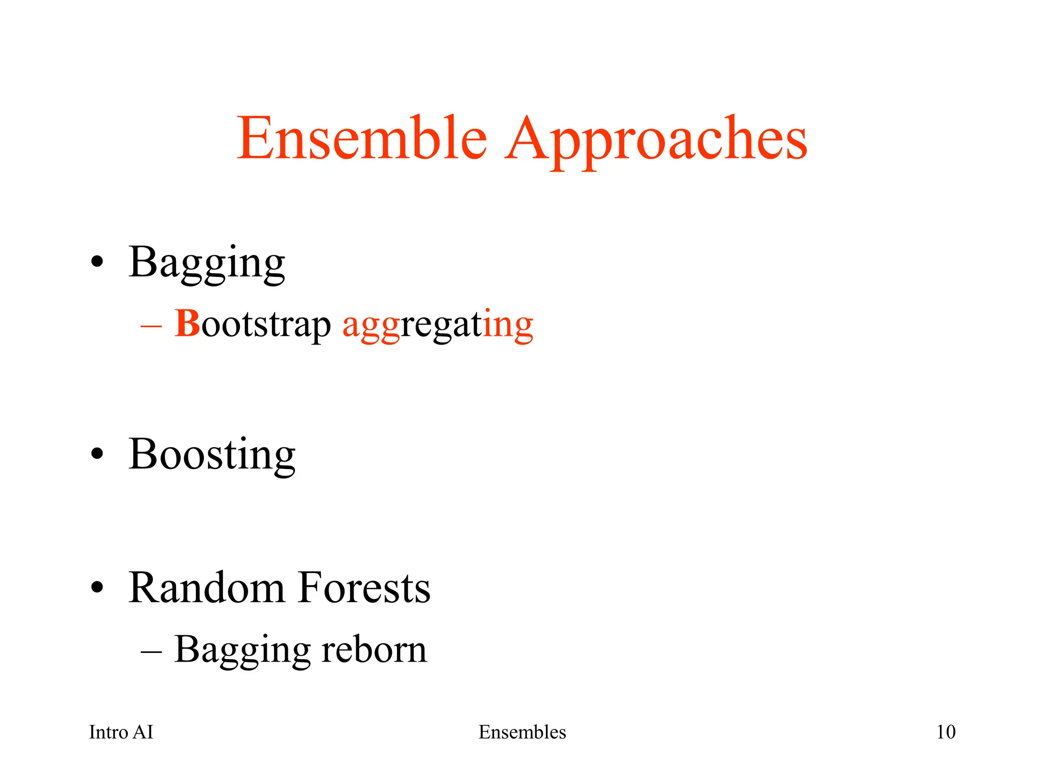 Ensemble Learning bagging, boosting and stacking | PPT | Artificial Intelligence | Technology ...