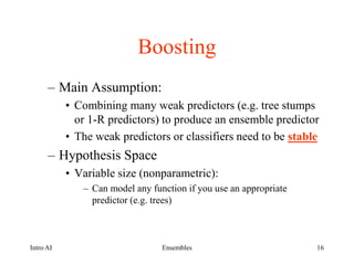Ensemble Learning bagging, boosting and stacking | PPT