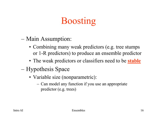 Ensemble Learning bagging, boosting and stacking | PPT | Artificial ...