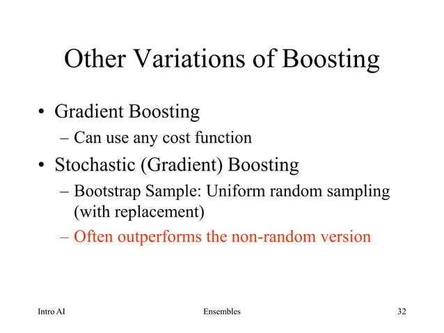 Ensemble Learning bagging, boosting and stacking | PPT | Artificial ...