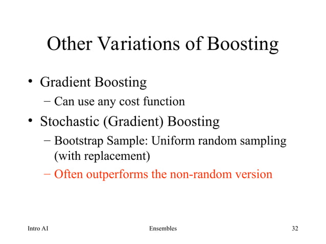Ensemble Learning bagging and boosting in ML | PPT | Artificial ...