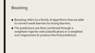 Ensemble methods in machine learning | PPTX