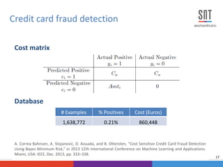 Ensembles of example dependent cost-sensitive decision trees slides | PDF