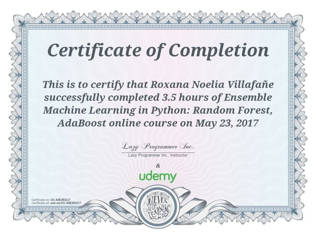 Ensemble Machine Learning in Python: Random Forest and Adaboost | PDF
