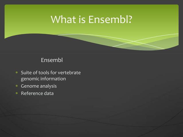 Ensembl plants hsf_d_bolser_2012 | PPT